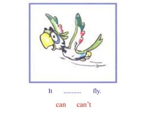 A powerpoint of the topic can and can't. | PPT
