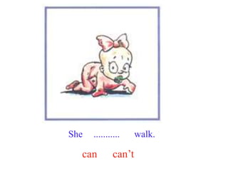 A powerpoint of the topic can and can't. | PPT
