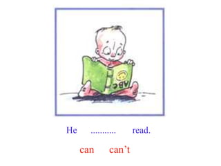 A powerpoint of the topic can and can't. | PPT