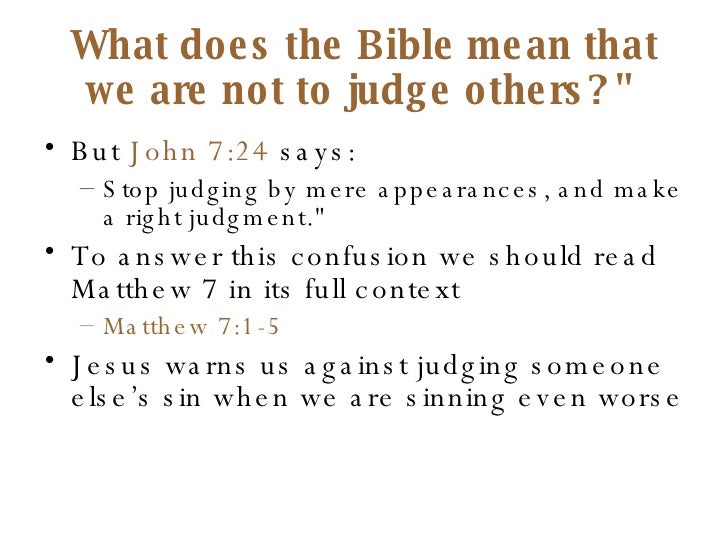 Can I Judge My Brother