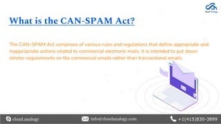 CAN-SPAM Act guidelines for Salesforce Users | PPT
