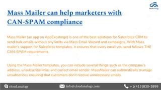 CAN-SPAM Act guidelines for Salesforce Users | PPT