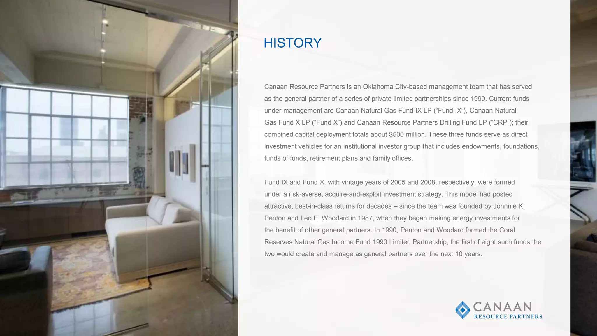Canaan Resource Partners' History and Strategy 2016 | PPTX