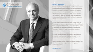 Canaan Resource Partners' History and Strategy 2016 | PPTX