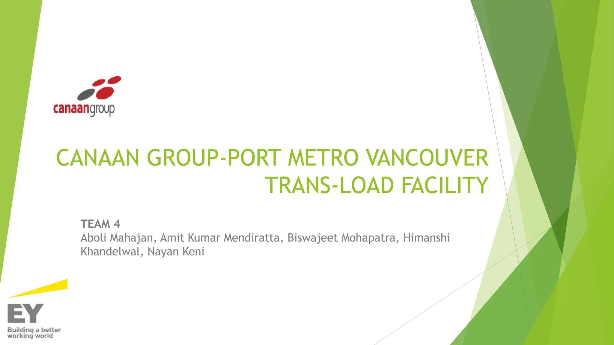 Sample Trans Load Facility for Canaan Port | PPTX