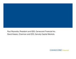 Canaccord Genuity Advantage | PDF