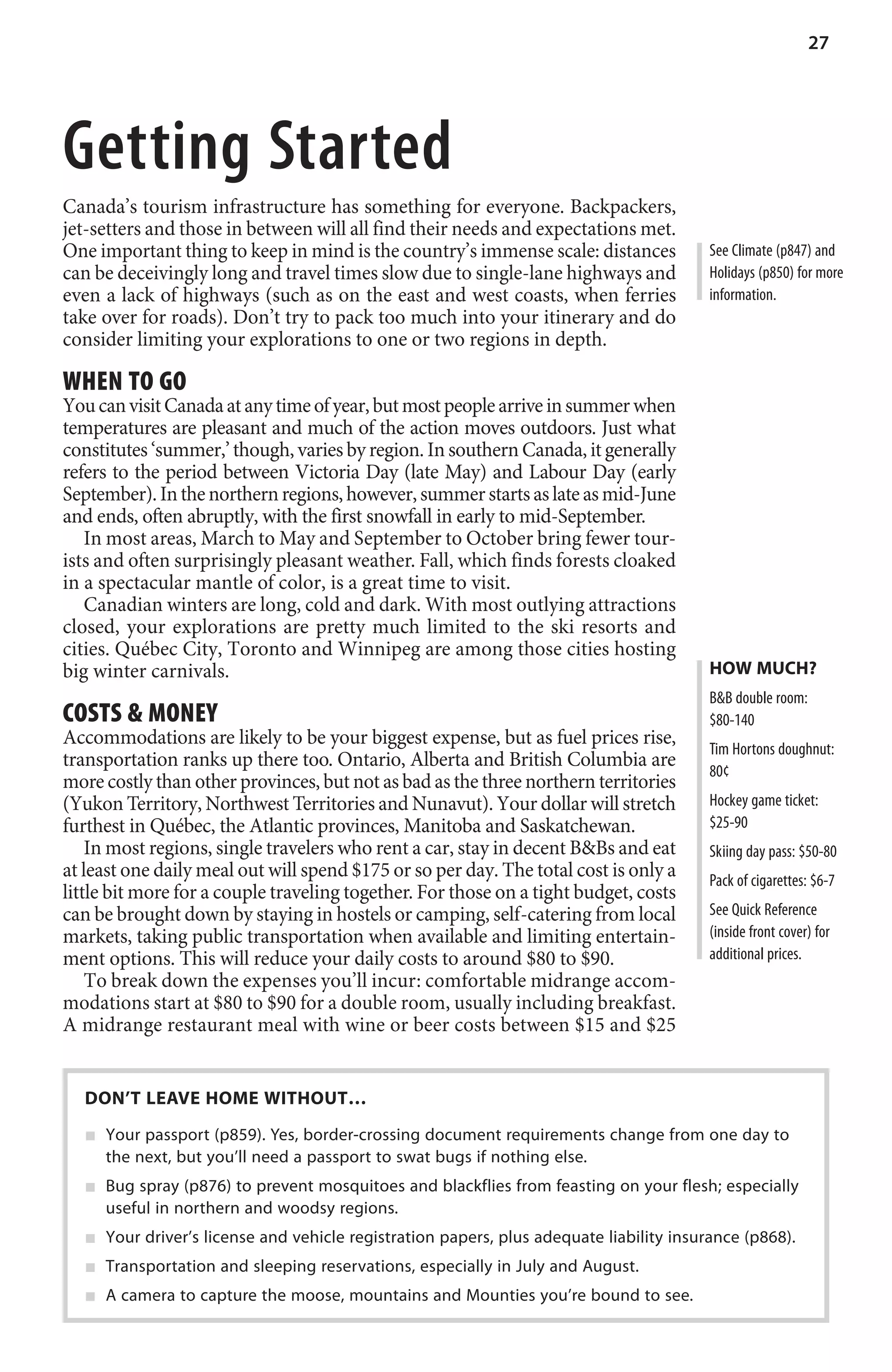 Canada 10 Getting Started | PDF