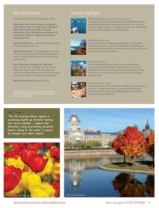 Canada | Travel Brochure | PDF