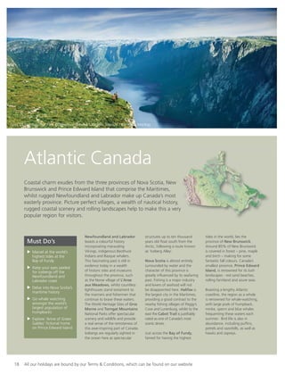 Canada | Travel Brochure | PDF