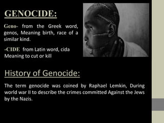 prevention of genocide and crime against humanity | PPTX