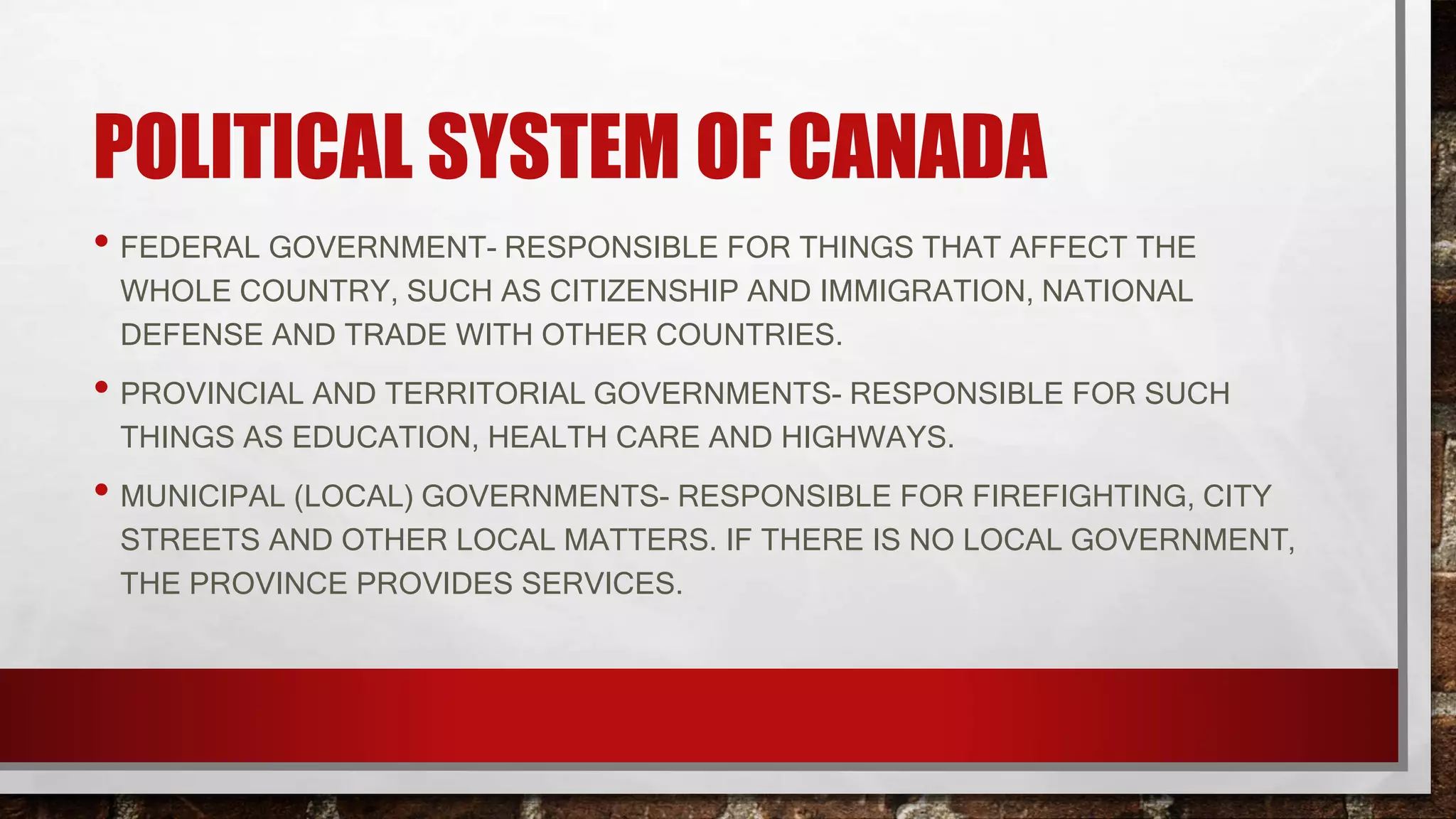 Canada presentation | PPTX