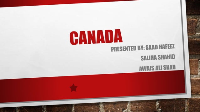 Canada presentation | PPTX