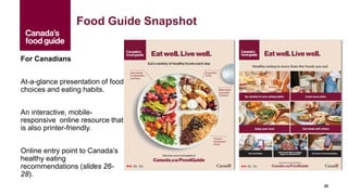 Health Canada Office of Nutrition Policy and Promotion | PPT