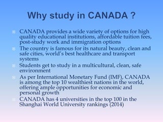 CANADA Student Visa Process | PPTX