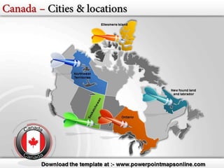 Canada PowerPoint Maps | PPTX