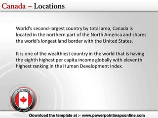 Canada PowerPoint Maps | PPTX | Computer Software and Applications ...
