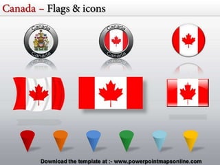 Canada PowerPoint Maps | PPTX | Computer Software and Applications | Computing