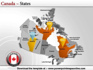 Canada PowerPoint Maps | PPTX