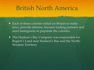 Canada 1825 an introduction | PPTX