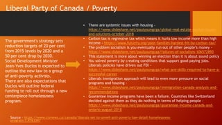 Canada and low income (poverty) | PPTX