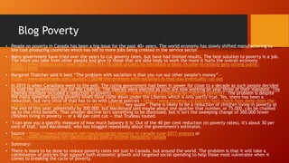 Canada and low income (poverty) | PPTX