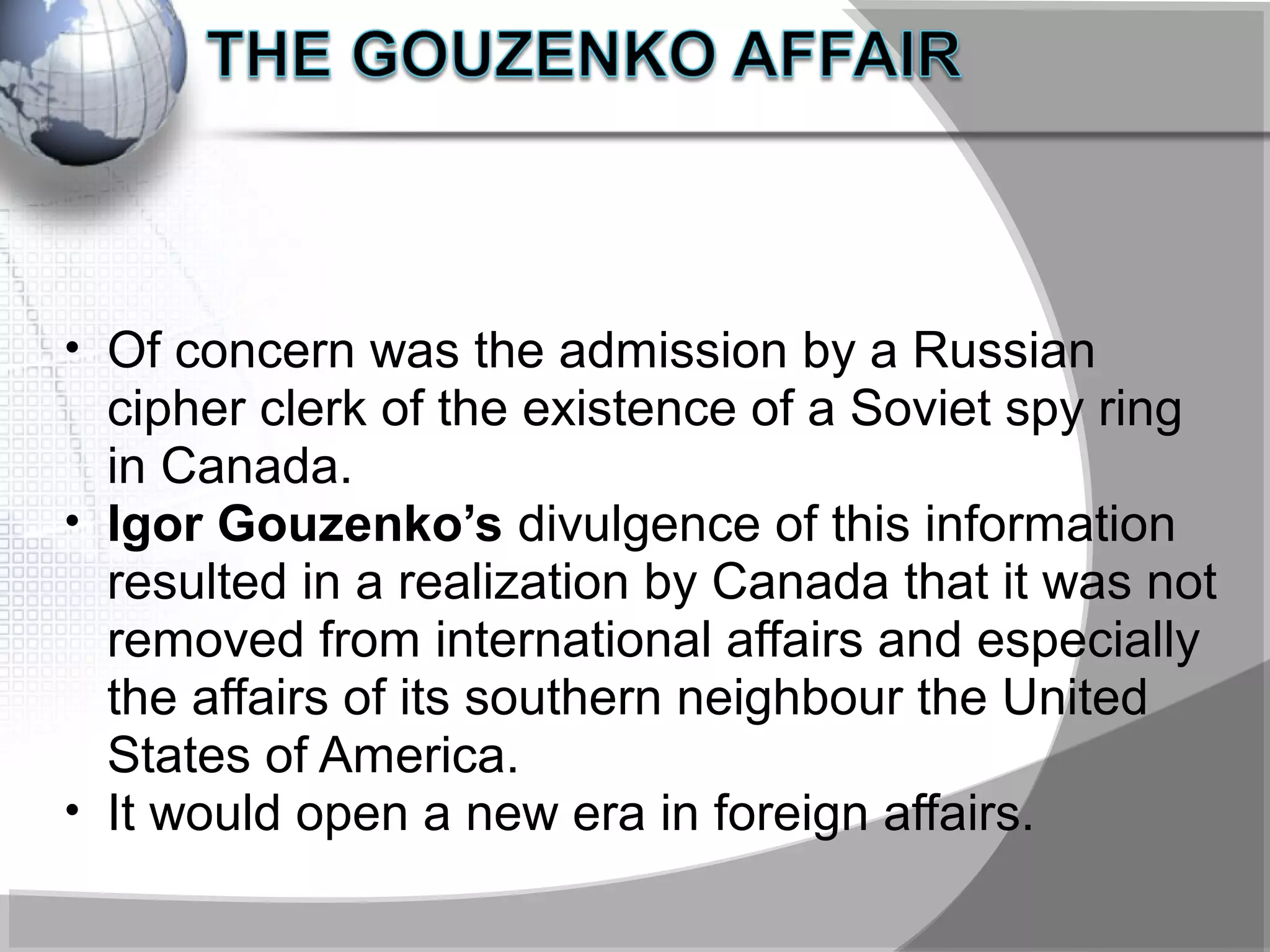 Canada and the cold war | PPT