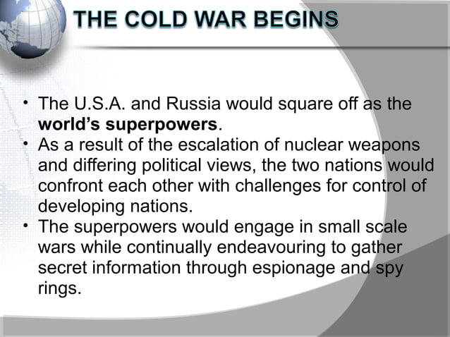 Canada and the cold war | PPT