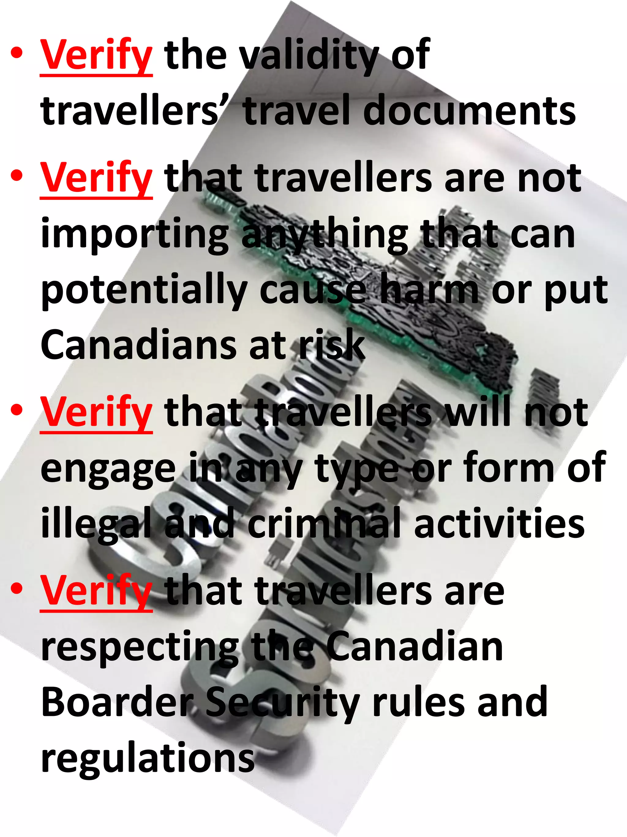 Canada border required documents | PDF