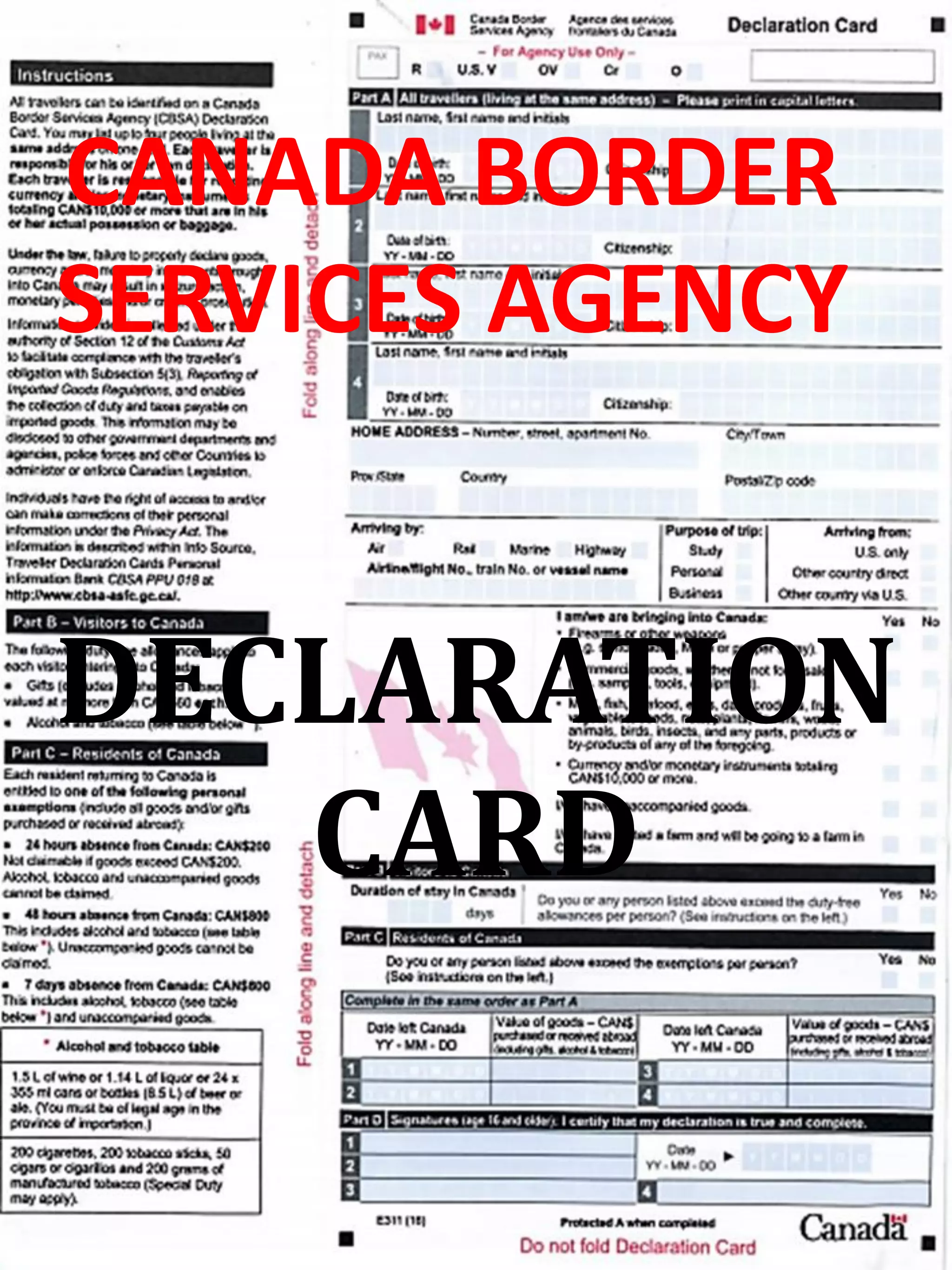 Canada border required documents | PDF