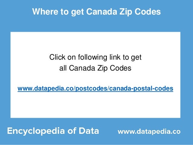 Canada Postal Codes Information