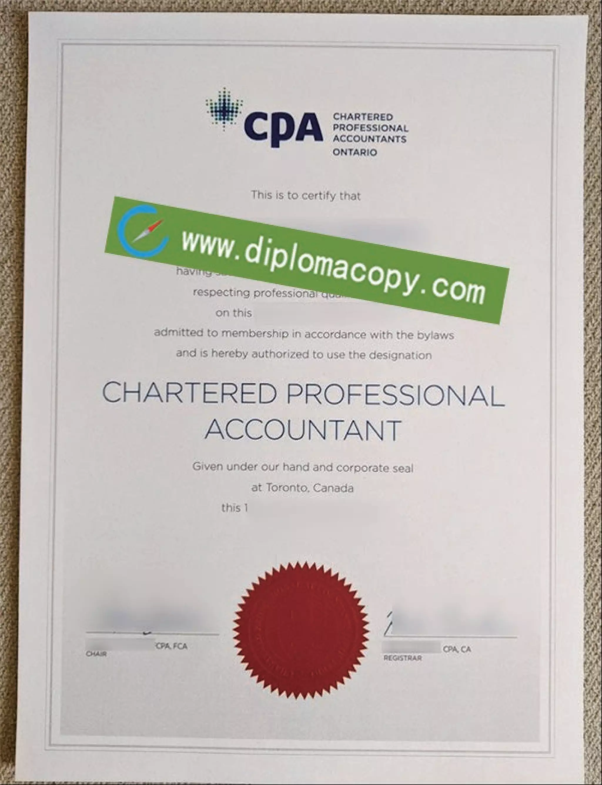 Canada CPA certificate | PDF