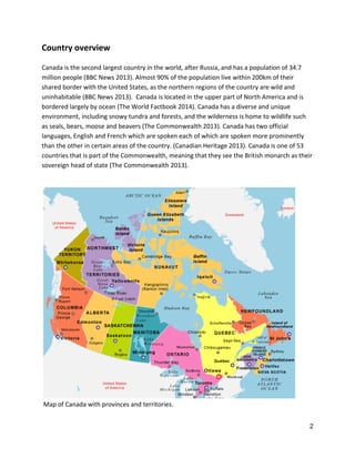 Canada cultural analysis | PDF