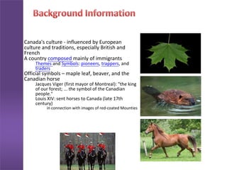 Canada culture | PPTX