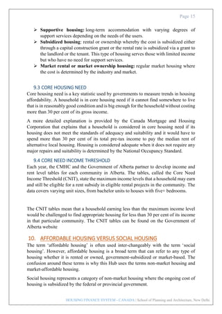 Canada Housing Finance System | PDF
