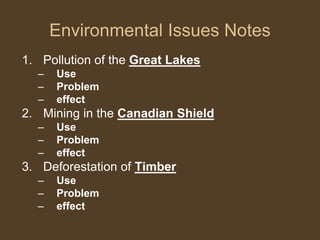 Canada_Environmental_Concerns.ppt | Environment | Science