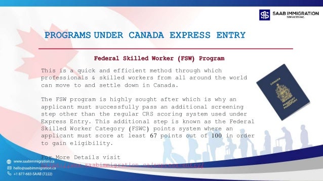 Canada PR Express Entry | SAAB Immigration | PPT