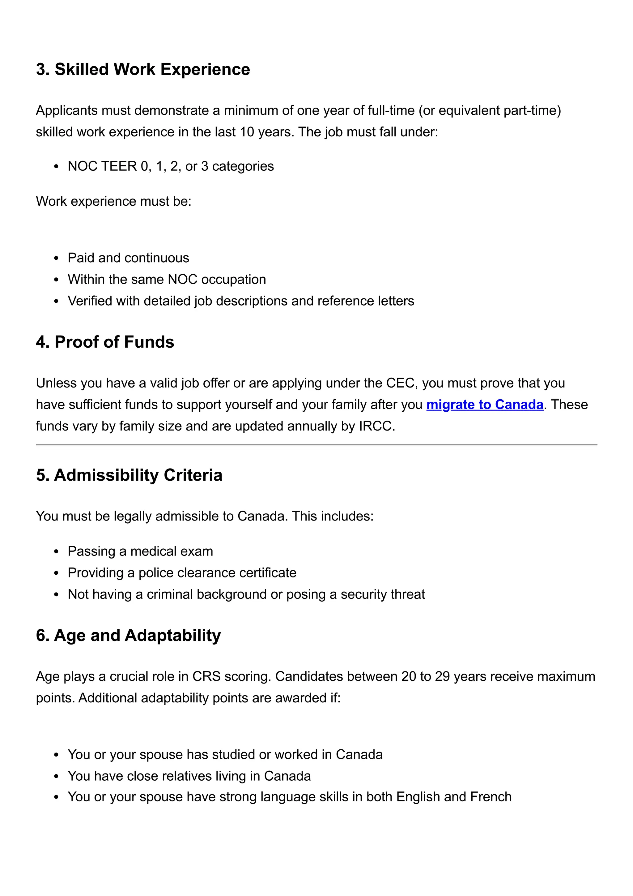 Canada Express Entry Requirements And Eligibility Explained Pdf