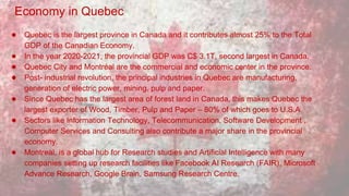 Canada for Newcomers - Economy and Employment | PPT