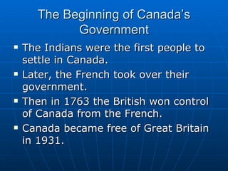 Canada Govt | PPT