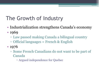 History of Canada REVIEW | PPTX