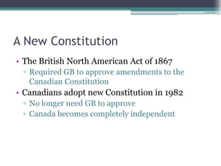 History of Canada REVIEW | PPTX