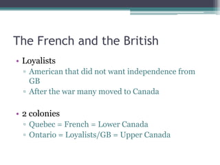 History of Canada REVIEW | PPTX