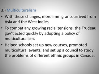 Canada in the 1970s chap 5 | PPTX