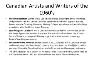 Canada in the 60s and 70s | PPT