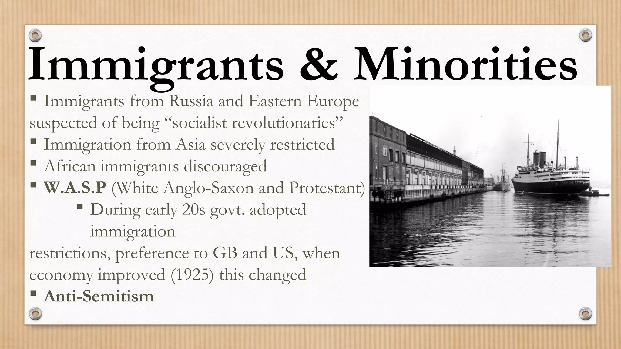 Canada in the roaring twenties | PPT