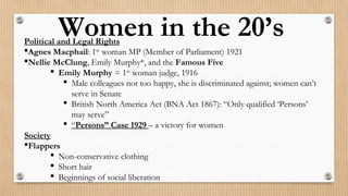 Canada in the roaring twenties | PPT