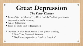 Canada in the roaring twenties | PPT