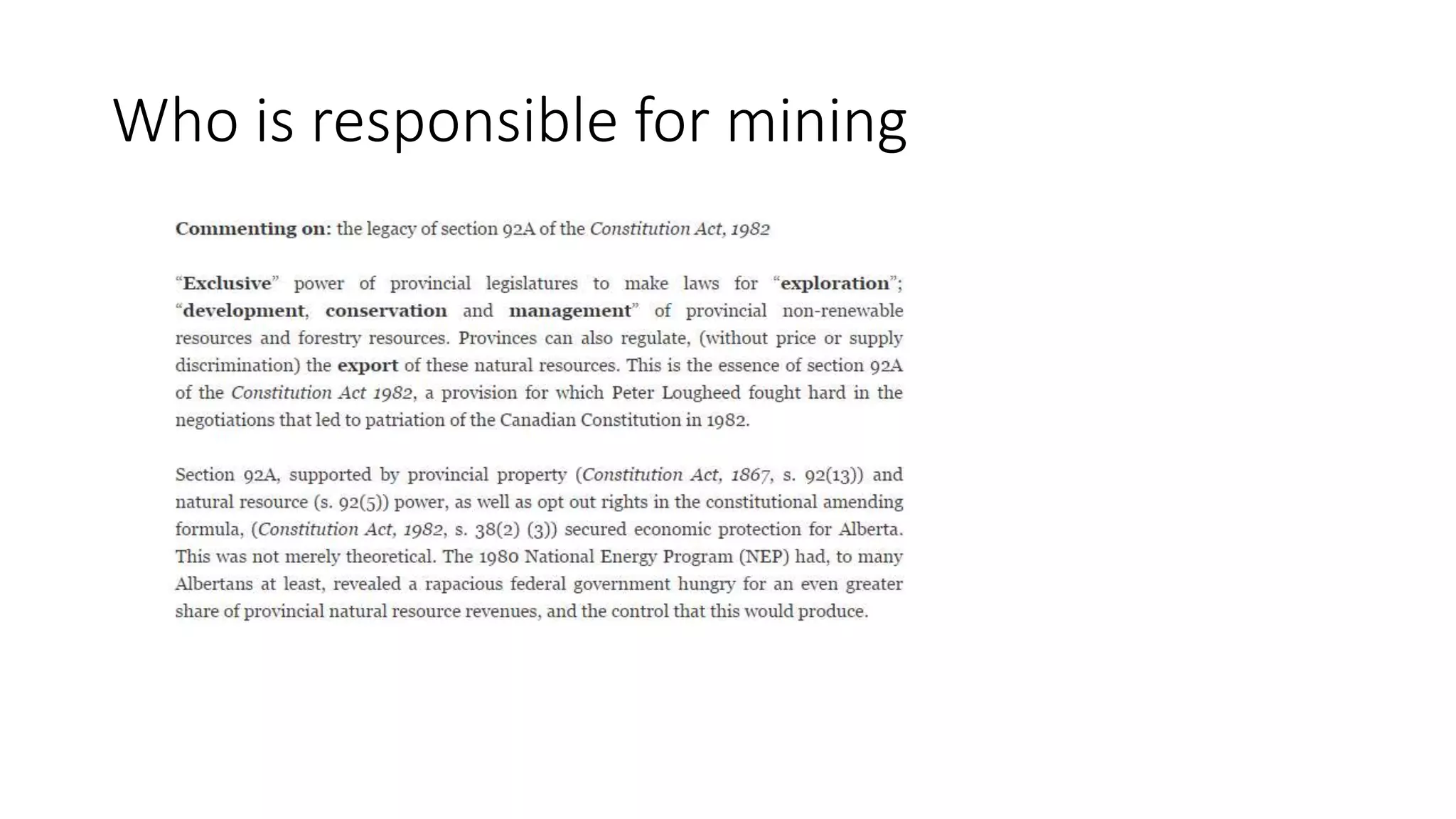 Natural Resources Sector - Canada | PPTX