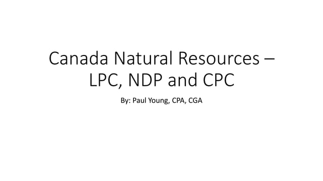 Natural Resources Sector - Canada | PPTX