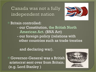 Canada on the Eve of World War I | PPT
